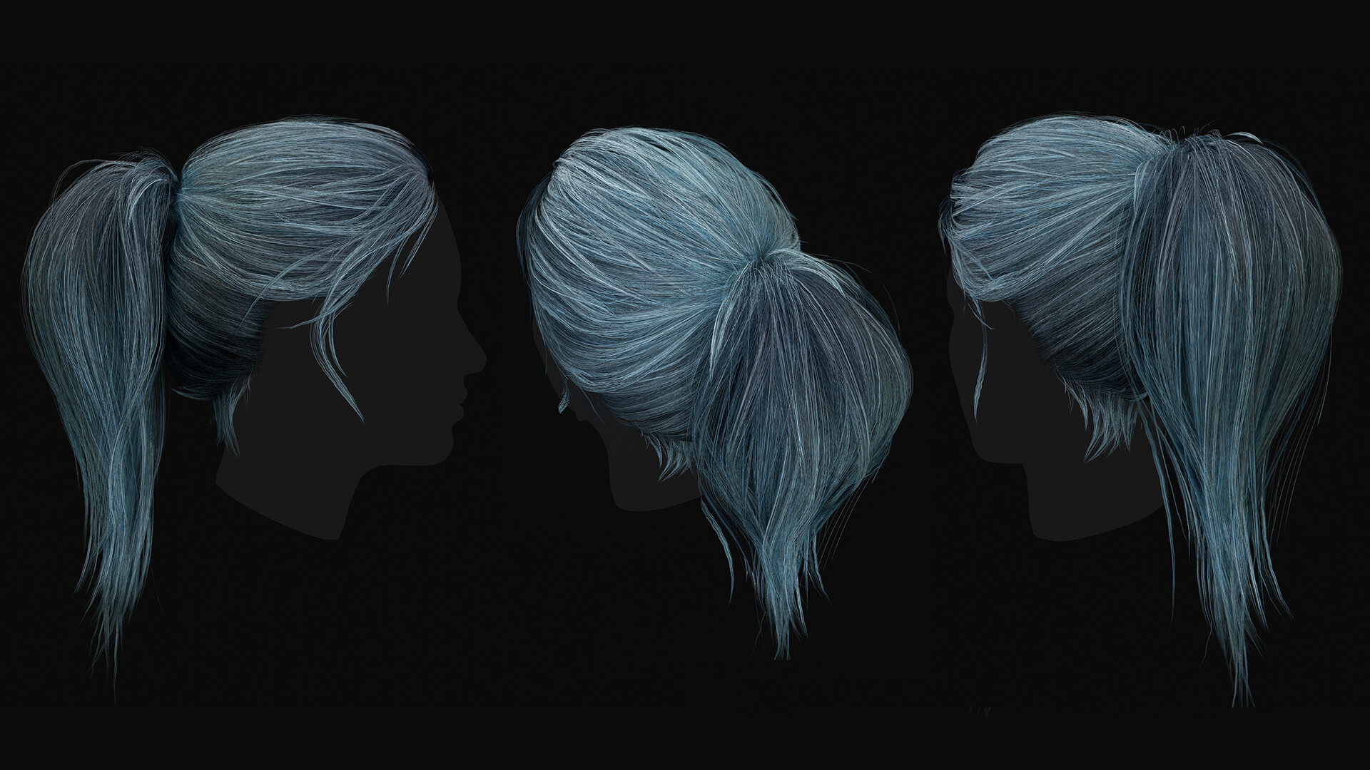 ArtStation - Hair Groom Practice