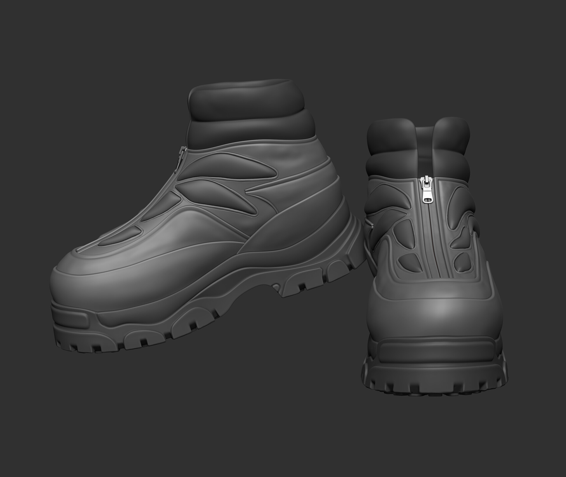 ArtStation - Shoe detailing in ZBrush