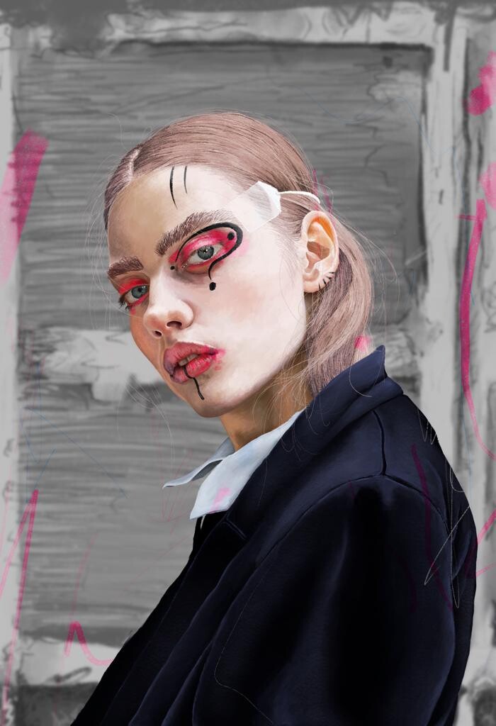 ArtStation - Semi Realistic Portrait