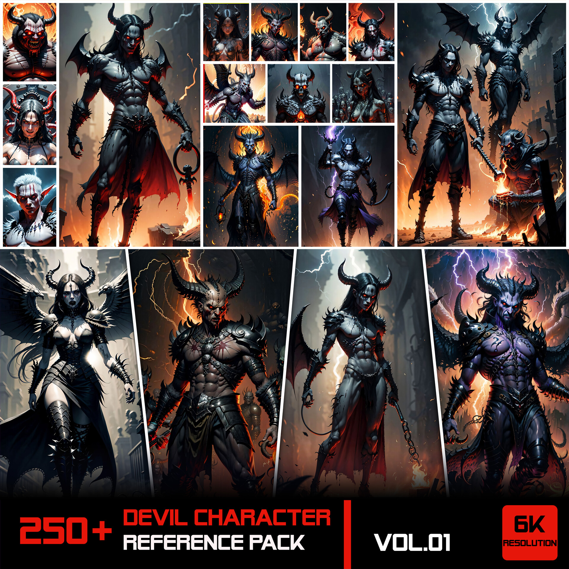 ArtStation - 250+ Devil VOL.01 - Character Reference | 6K Resolution