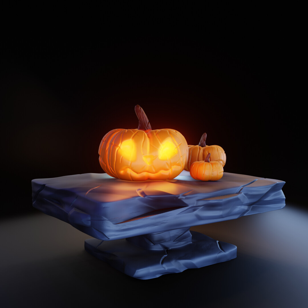 ArtStation - Stylized Pumpkin