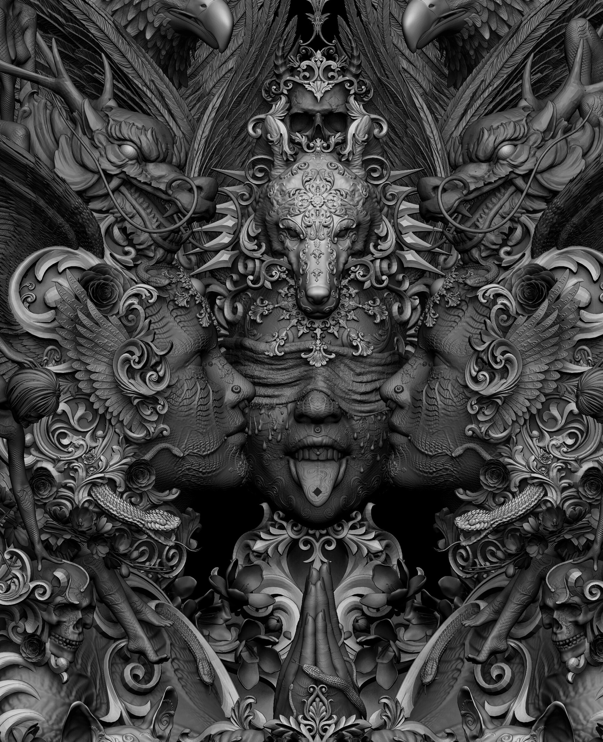 ArtStation - 🩸'𝐌𝐚𝐠𝐧𝐚 𝐓𝐫𝐢𝐧𝐢𝐭𝐚𝐬'🩸~ In Clay