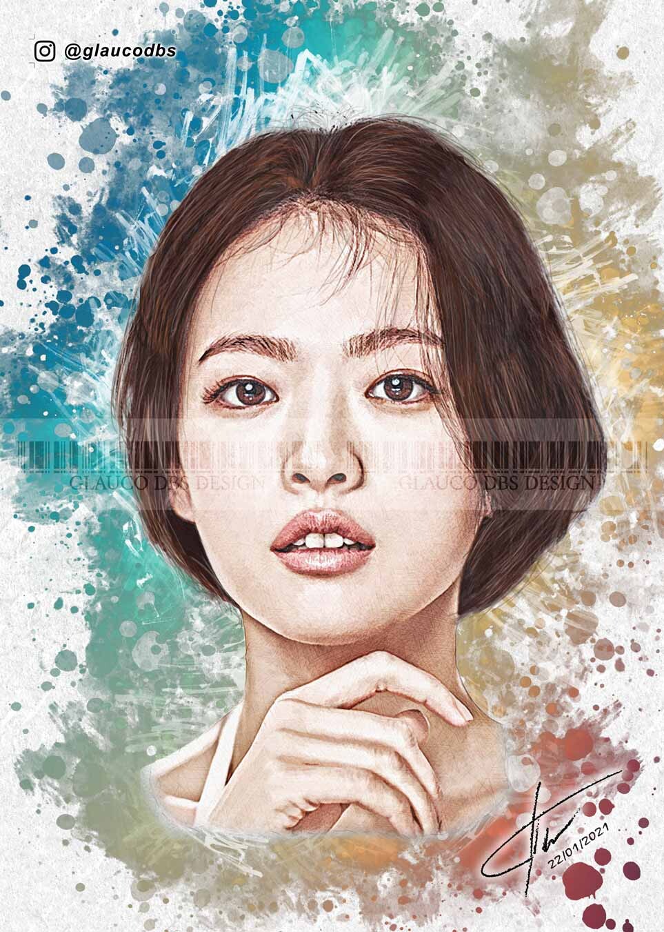 ArtStation - Kpop-asian-Girl-Paint-01