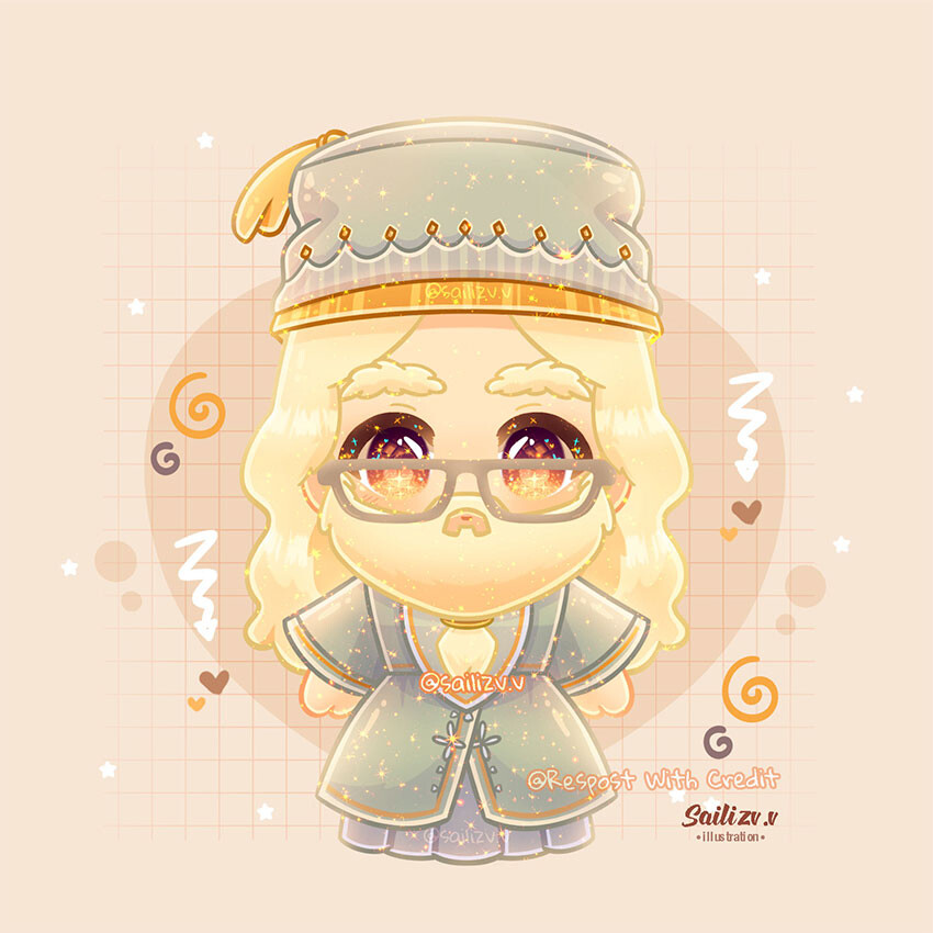 dumbledore chibi drawing