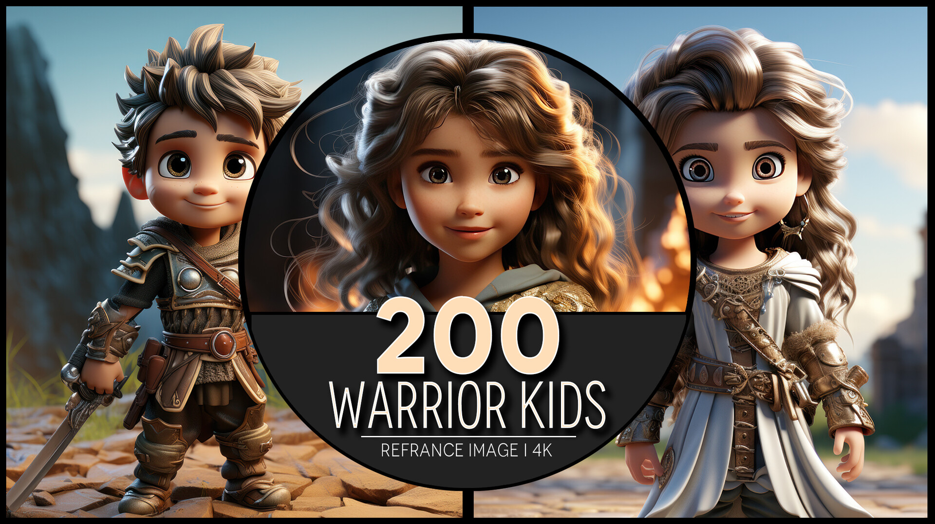 Pixel Ref - Warrior Kid - 4K Reference/Concept Images Draft