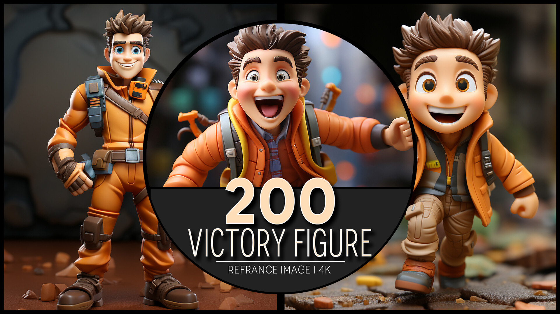 Pixel Ref - Victory Figure - 4K Reference/Concept Images