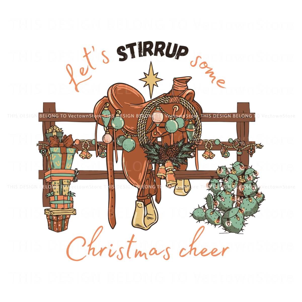 ArtStation - Lets Stirrup Some Christmas Cheer SVG Graphic Design File