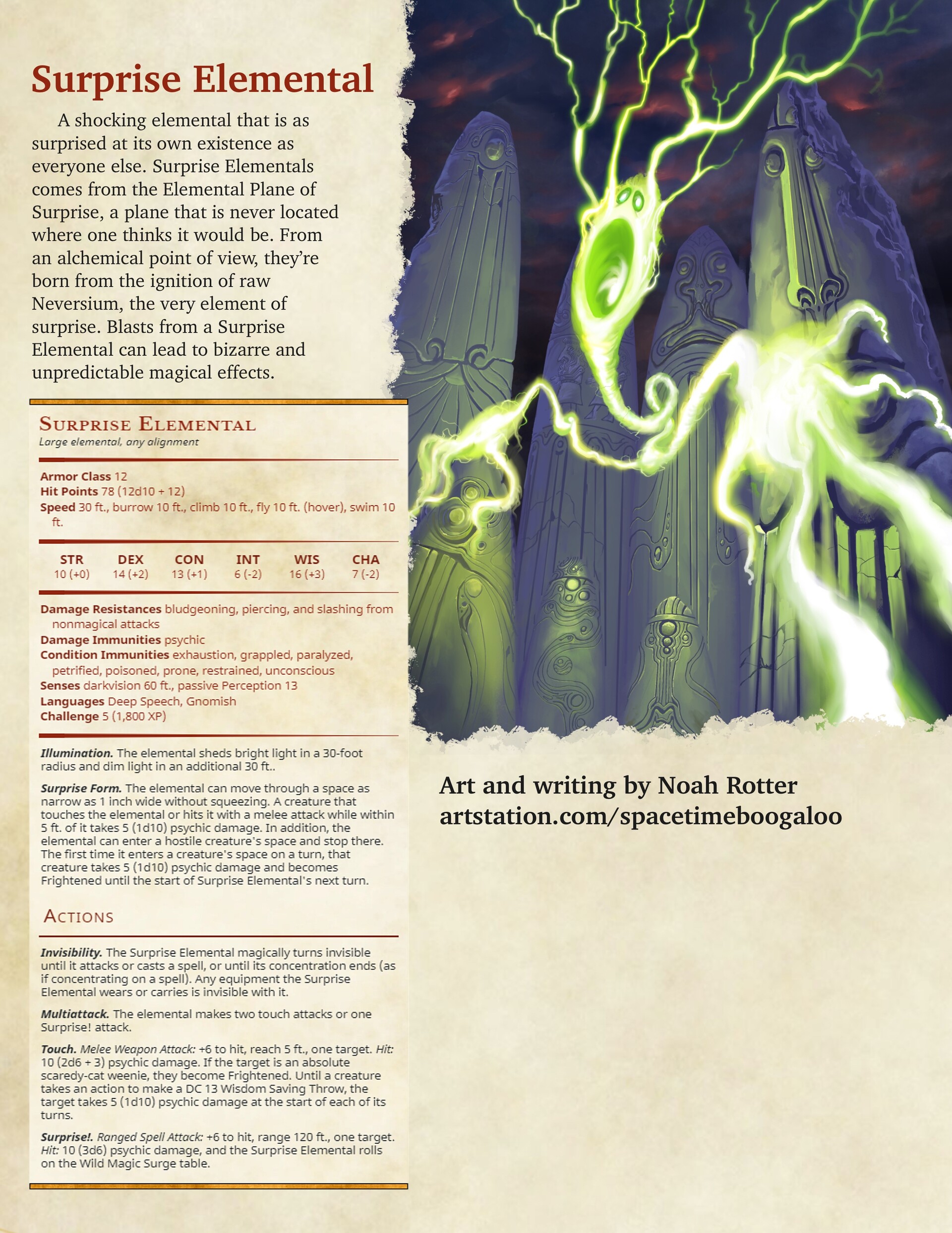 ArtStation - Surprise Elemental