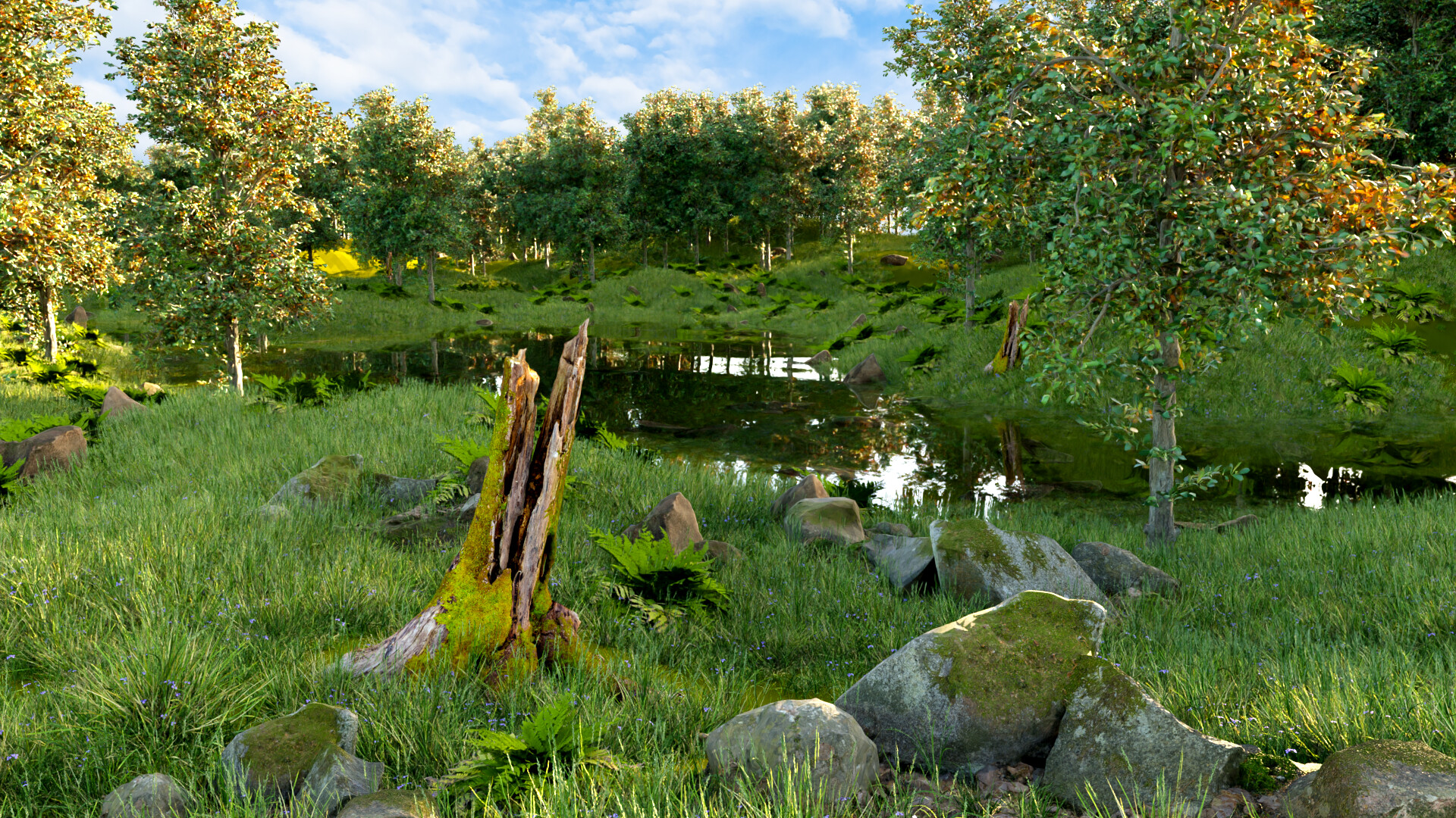 ArtStation - Beautiful Jungle Landscape 3D Render Realistic
