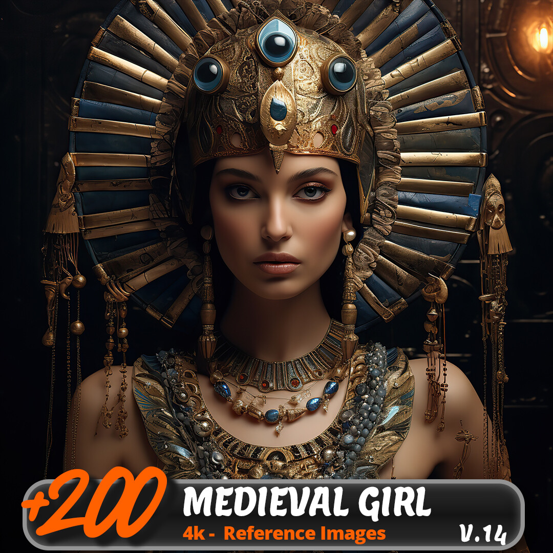 ArtStation - MEDIEVAL GIRL VOL. 14/ 4K/ Reference Image