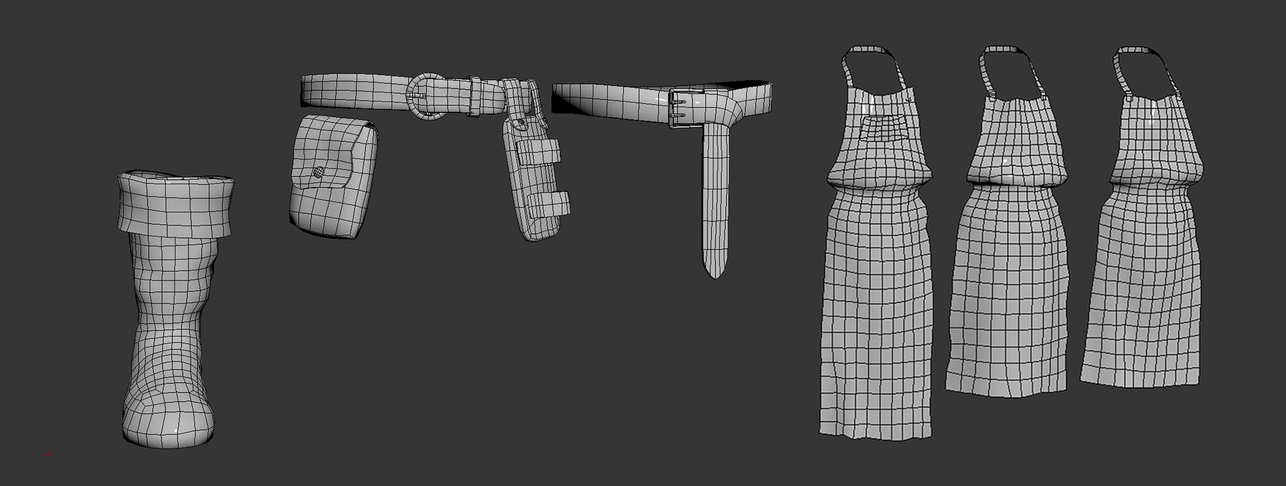 Irene carbonell portfolio 3d 2d art - NPC Citizen Clothes