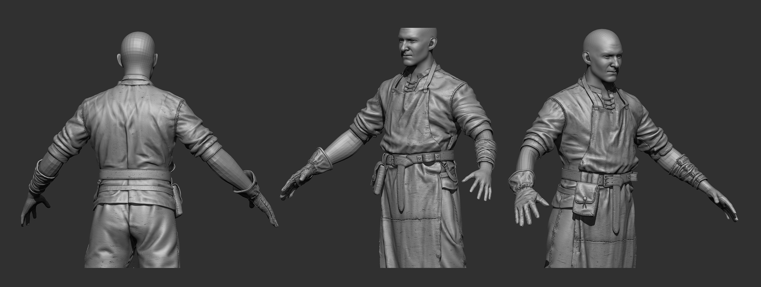 Irene carbonell portfolio 3d 2d art - NPC Citizen Clothes