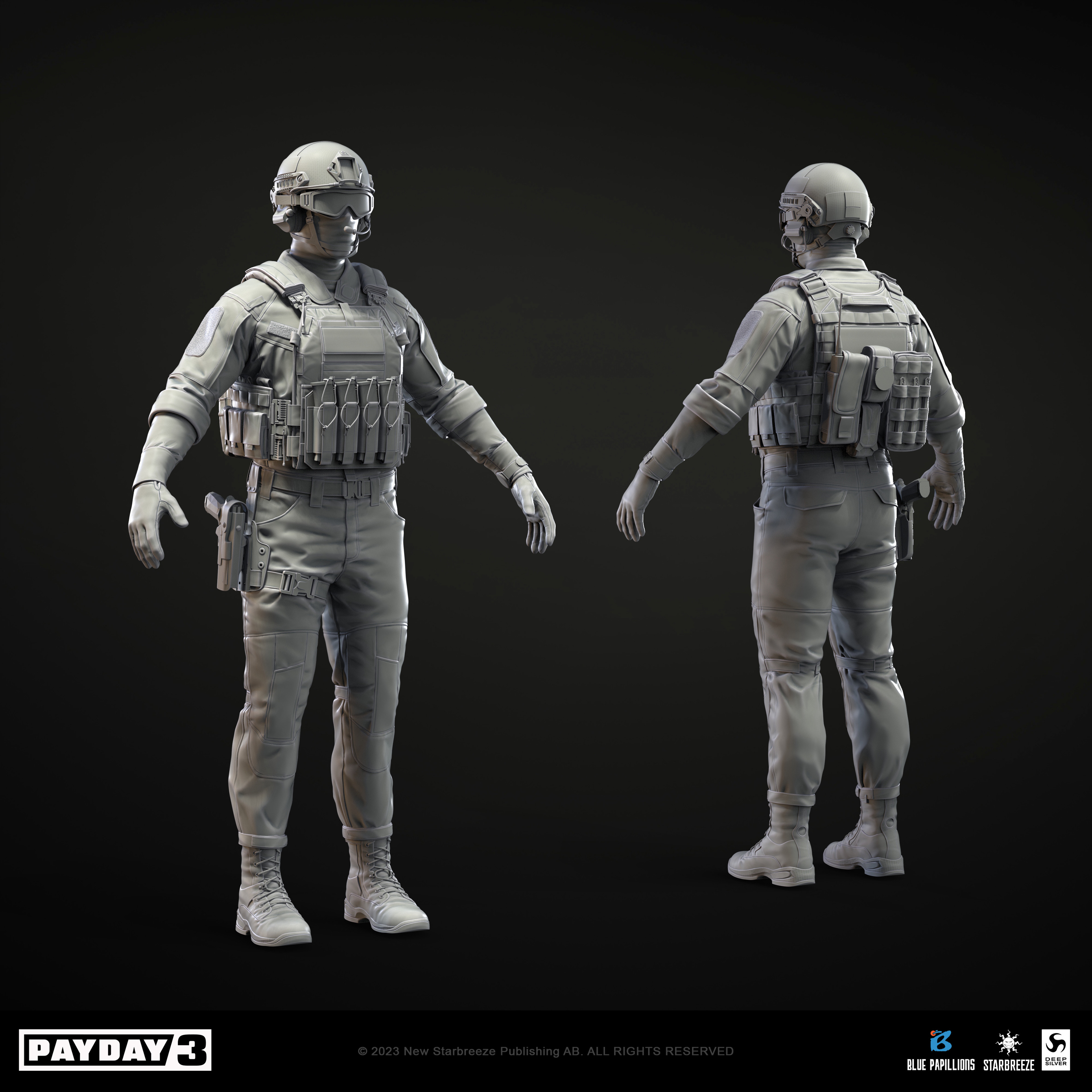Blue Papillions - SWAT Enemies I PAYDAY 3