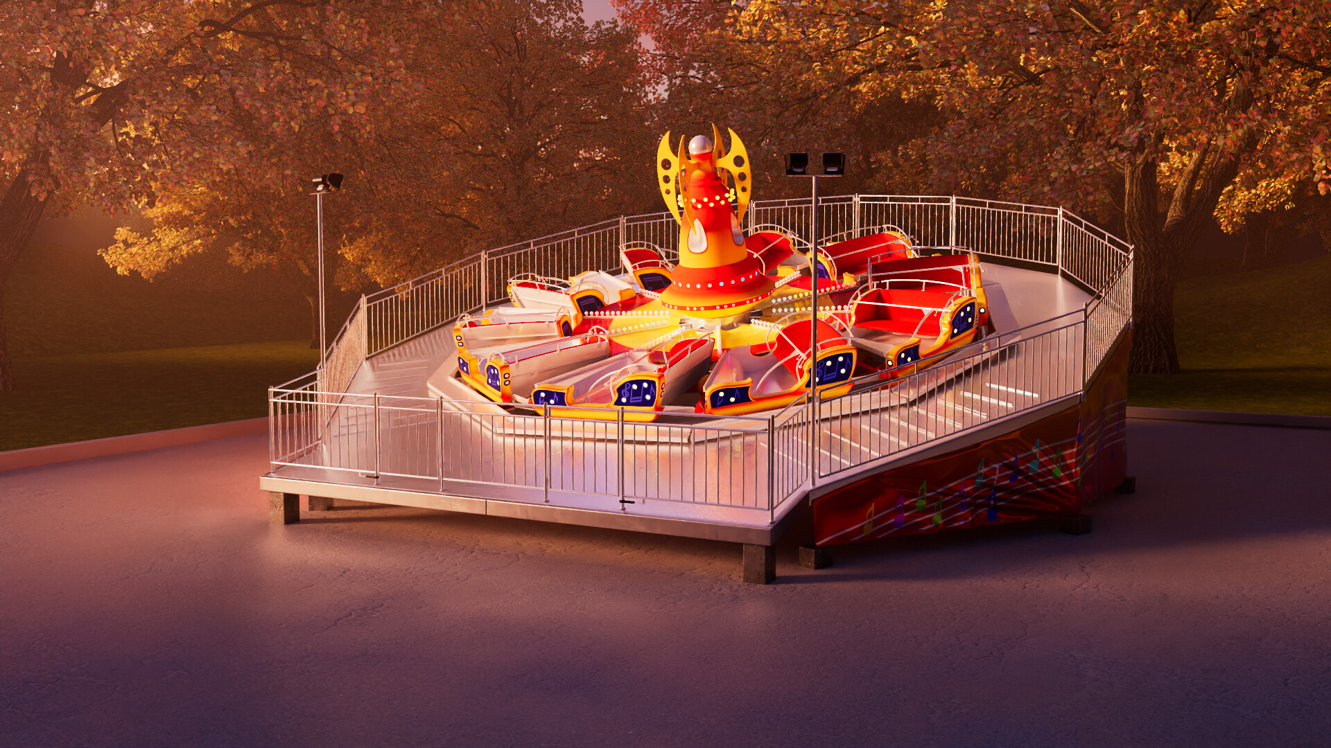 ArtStation - Flat ride atrraction