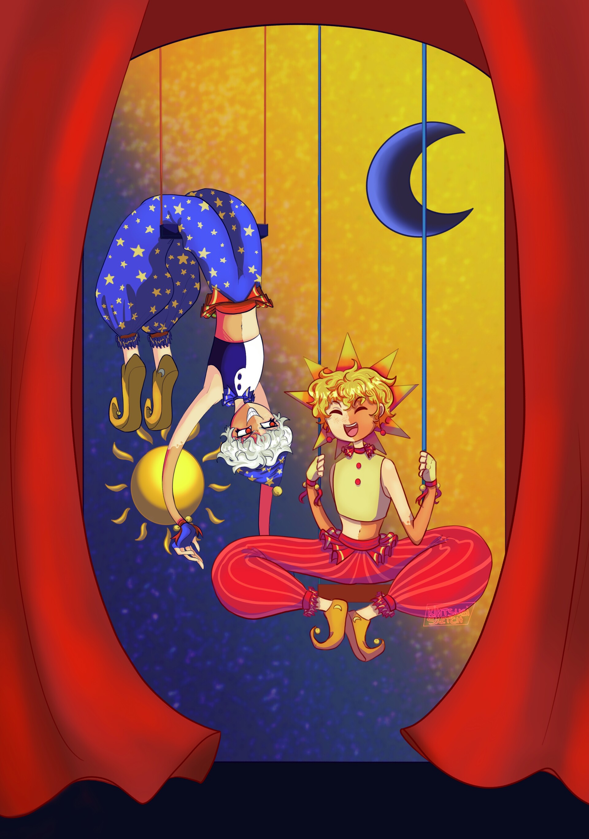 ArtStation - Sunny Drop and Moon Drop Artwork