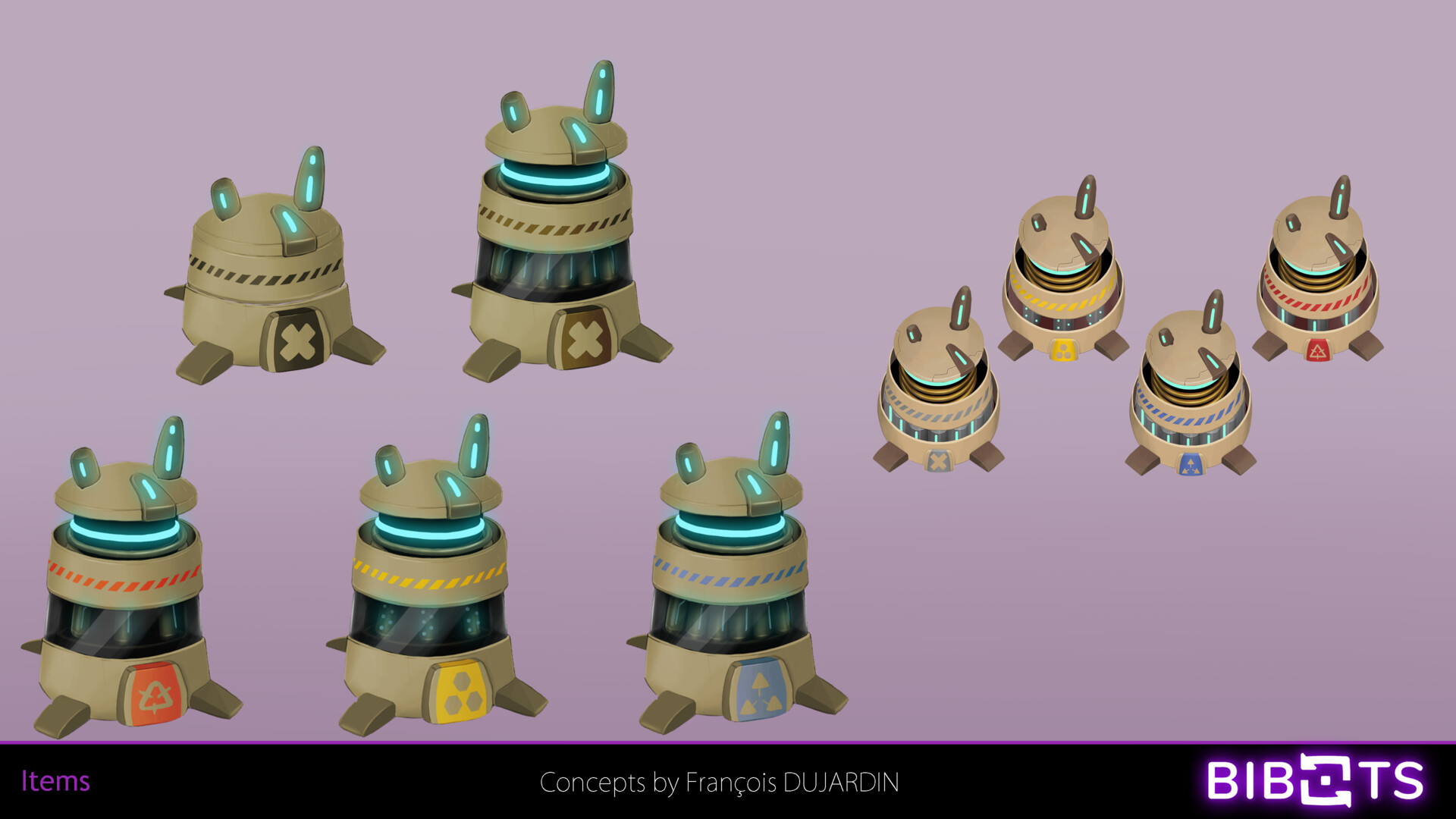 François Dujardin - Concepts for the game Bibots