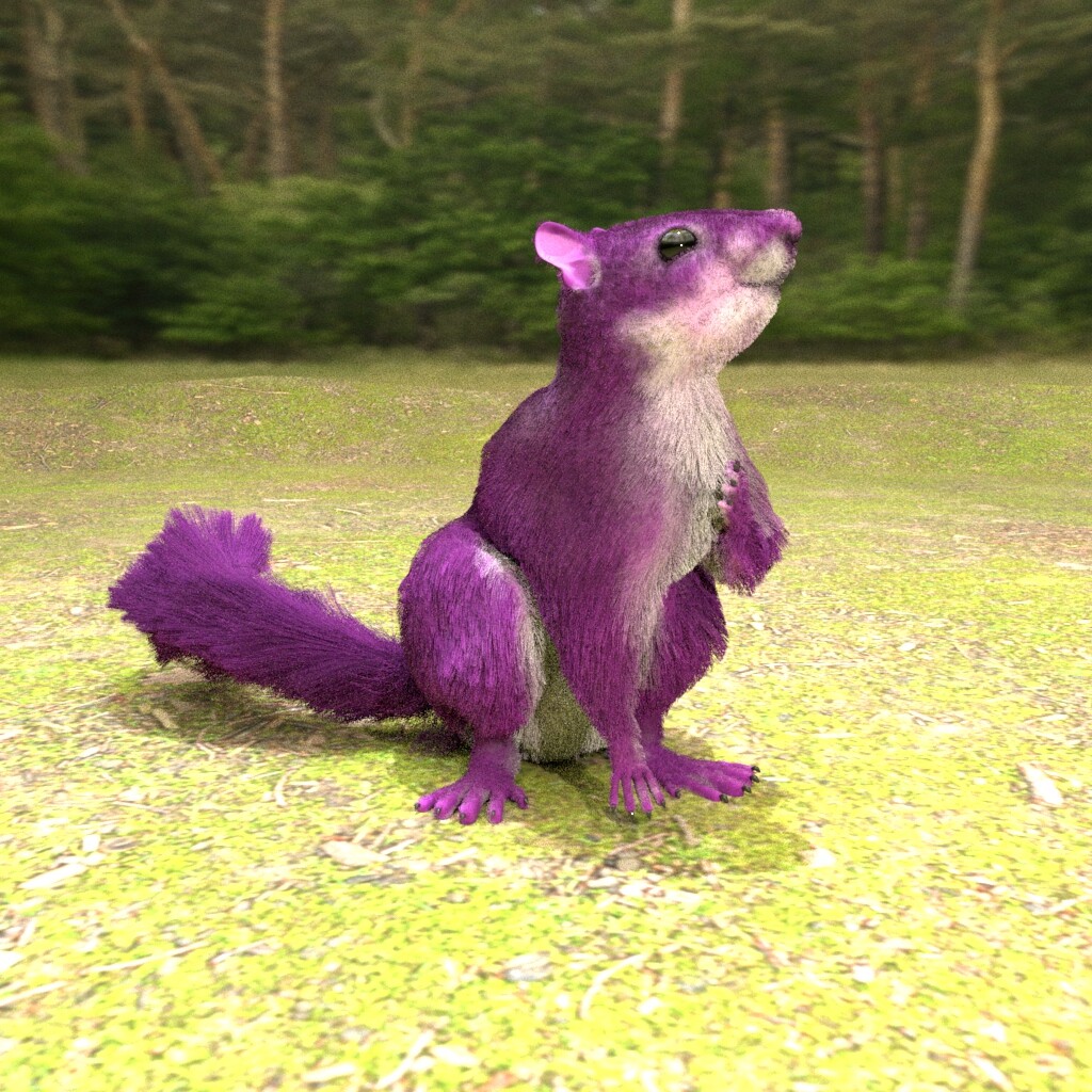 ArtStation - Purple squirrel