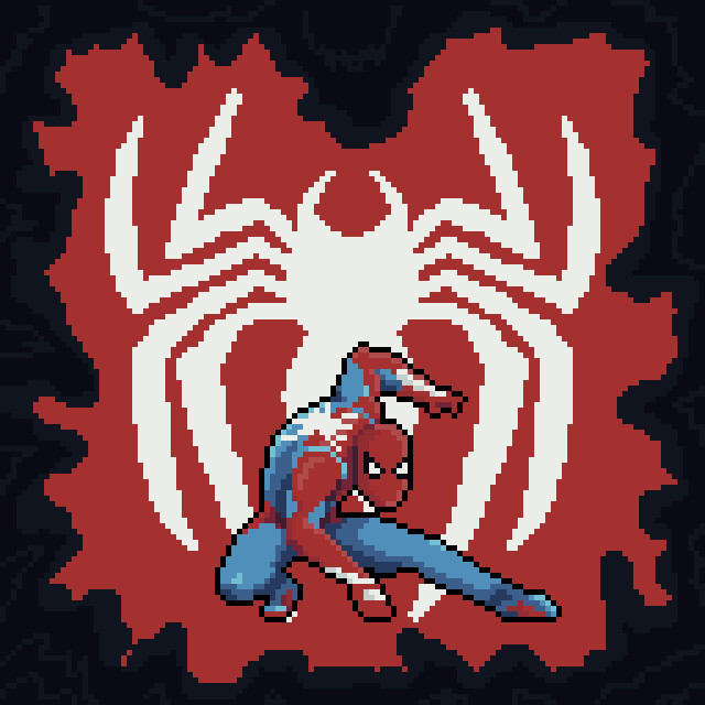 ArtStation - Spider-Man - Pixel Art
