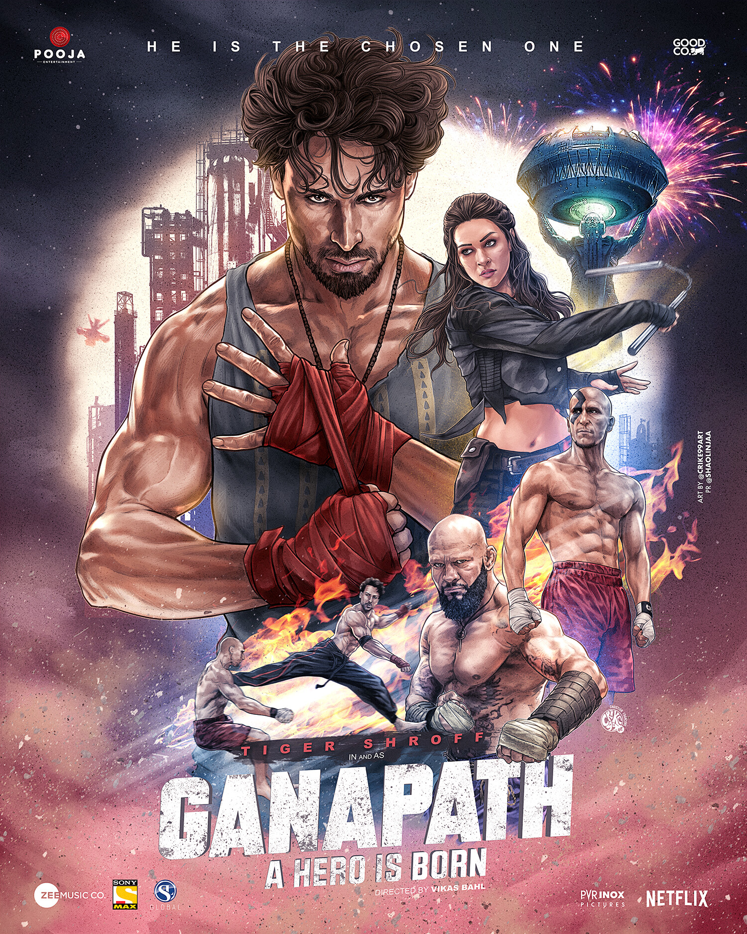 ArtStation - Ganapath Alternate poster design