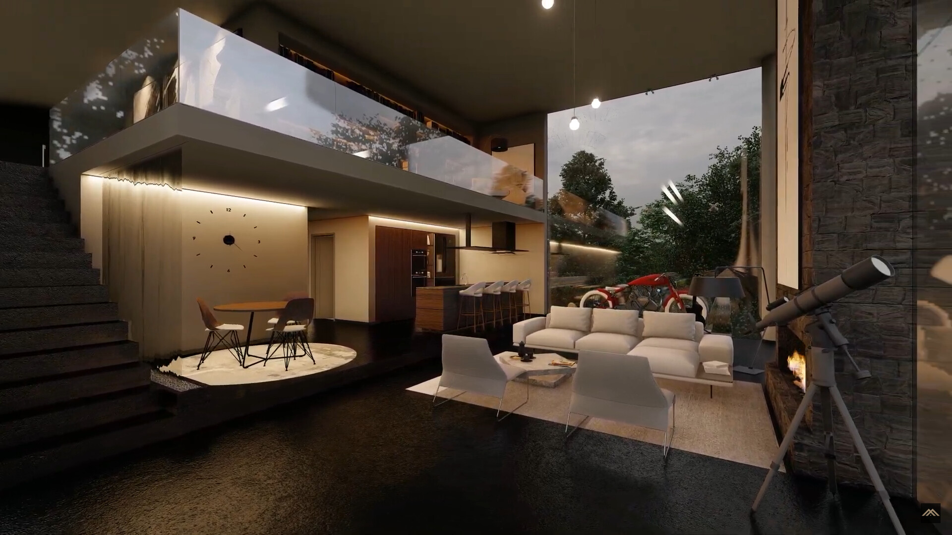 ARQ.MATHEUSMACIEL - FOREST GLASS HOUSE DESIGN - SketchUp Pro 2023 + Lumion 12