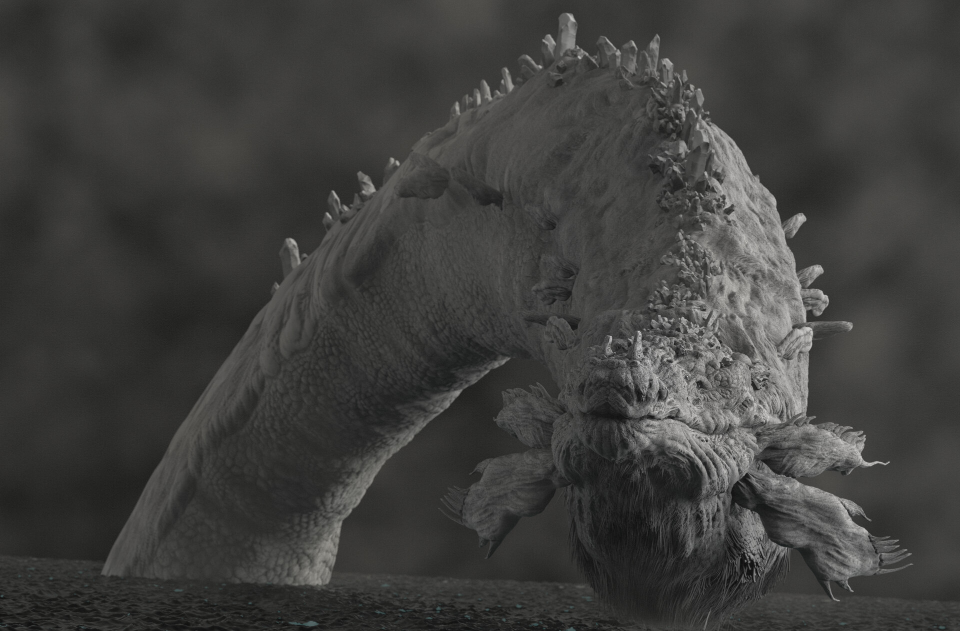 ArtStation - World Serpent (Jormungand) alt concept fan sculpt