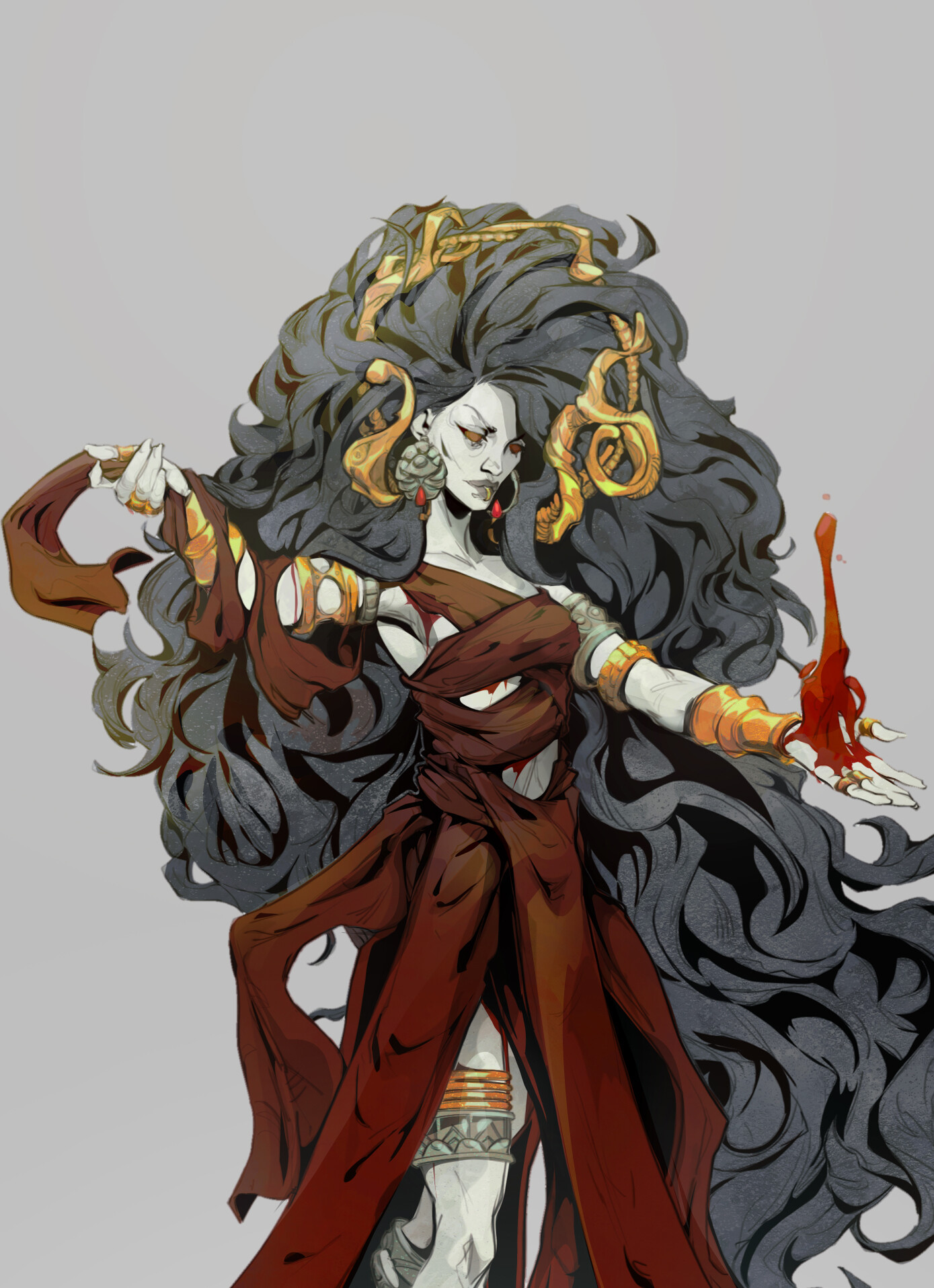 ArtStation - Witch-Queen Sulepesh concept for Mammoth Factory