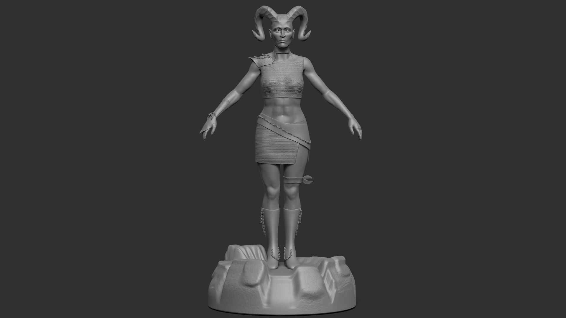 ArtStation - Tiefling Humanoid Woman
