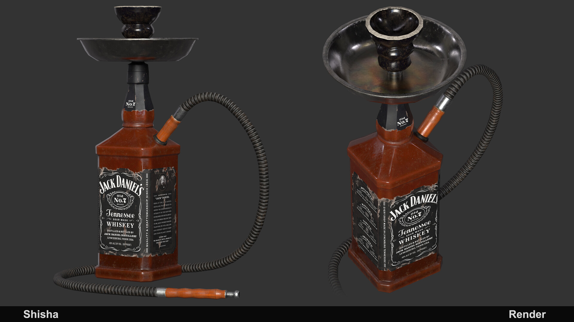 ArtStation - Jack Daniel's Shisha