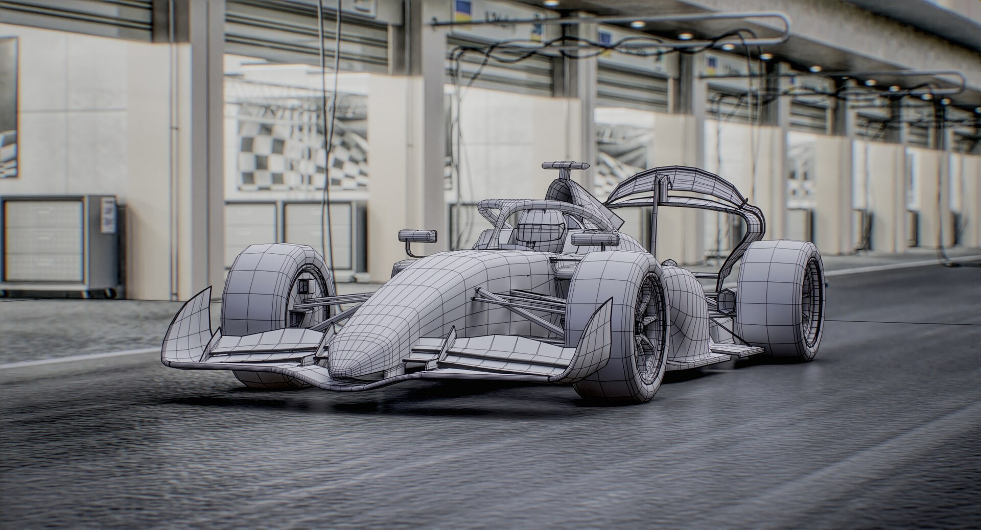OpticalDreamSoft - Dallara F2 2024 Formula 2 Race Car PBR 3D model