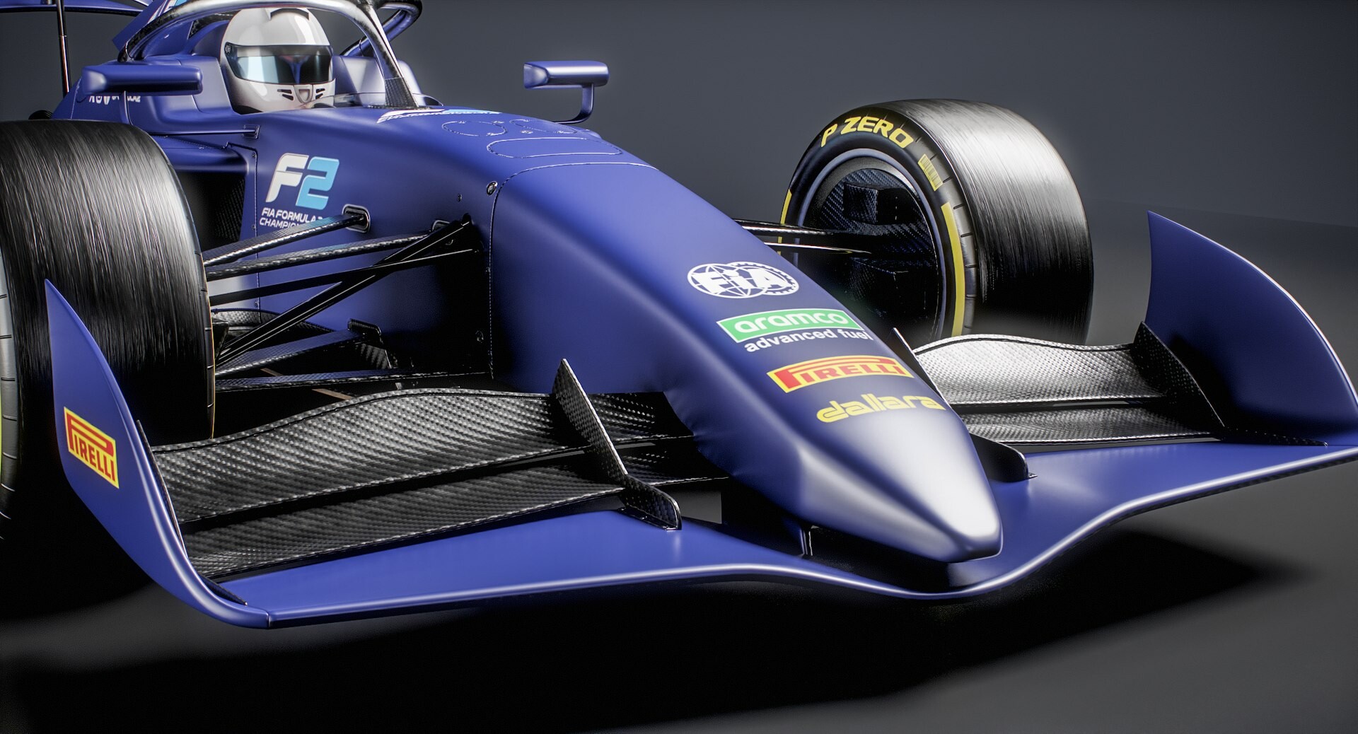 OpticalDreamSoft - Dallara F2 2024 Formula 2 Race Car PBR 3D model