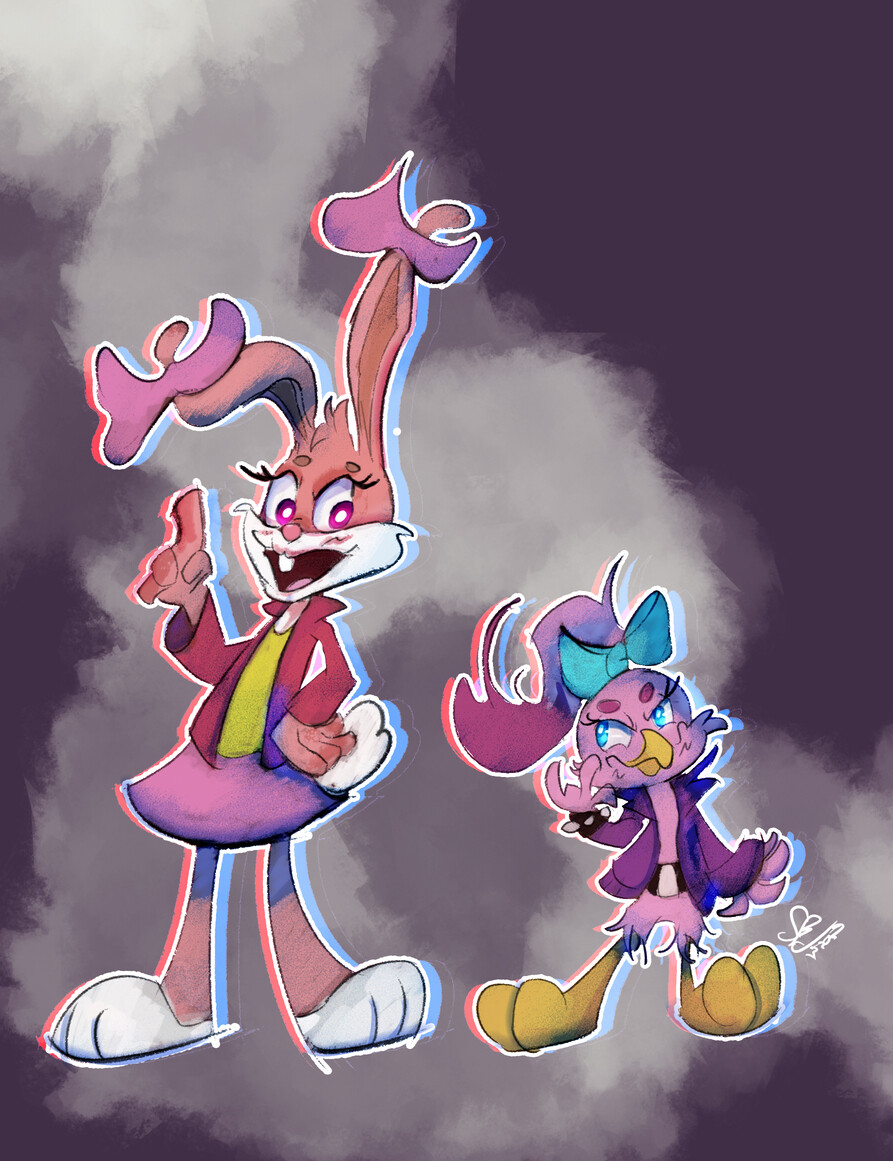 ArtStation - Babs Bunny & Sweetie Bird