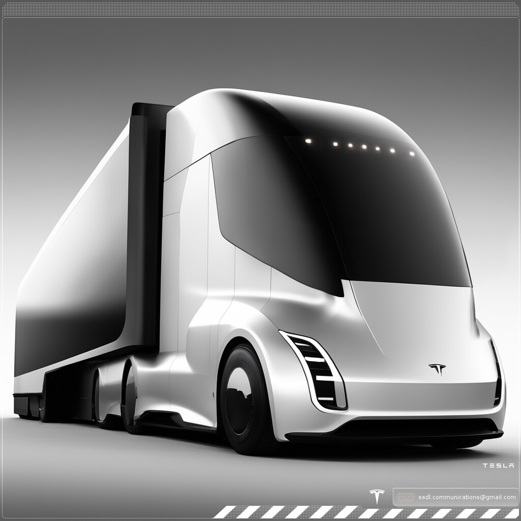 ArtStation - Tesla Semi Truck concept