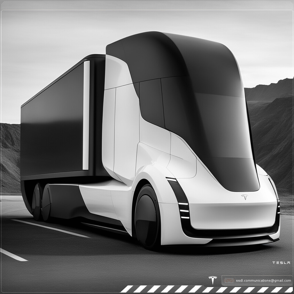ArtStation - Tesla Semi Truck concept