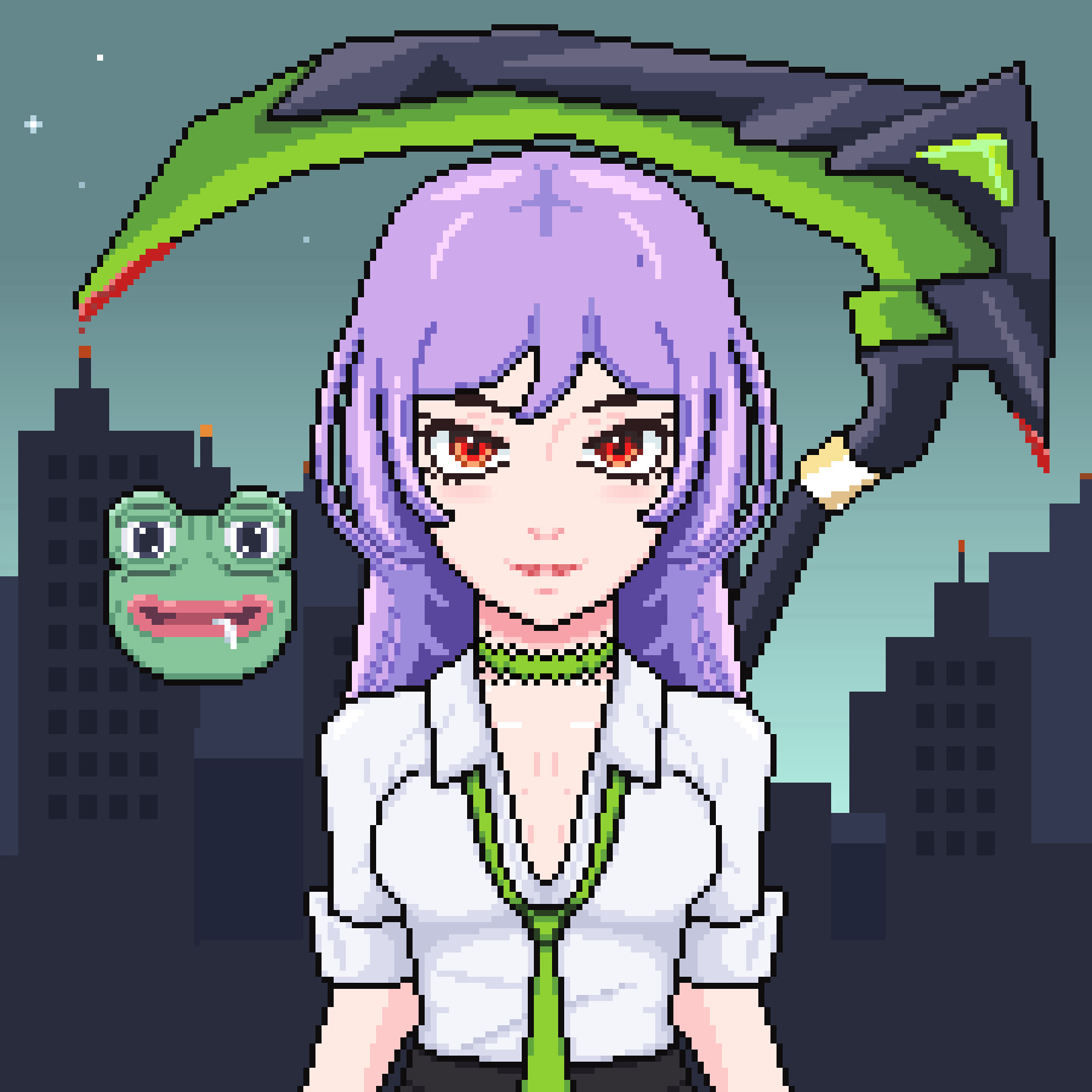 ArtStation - Pixel Art Girl Portrait