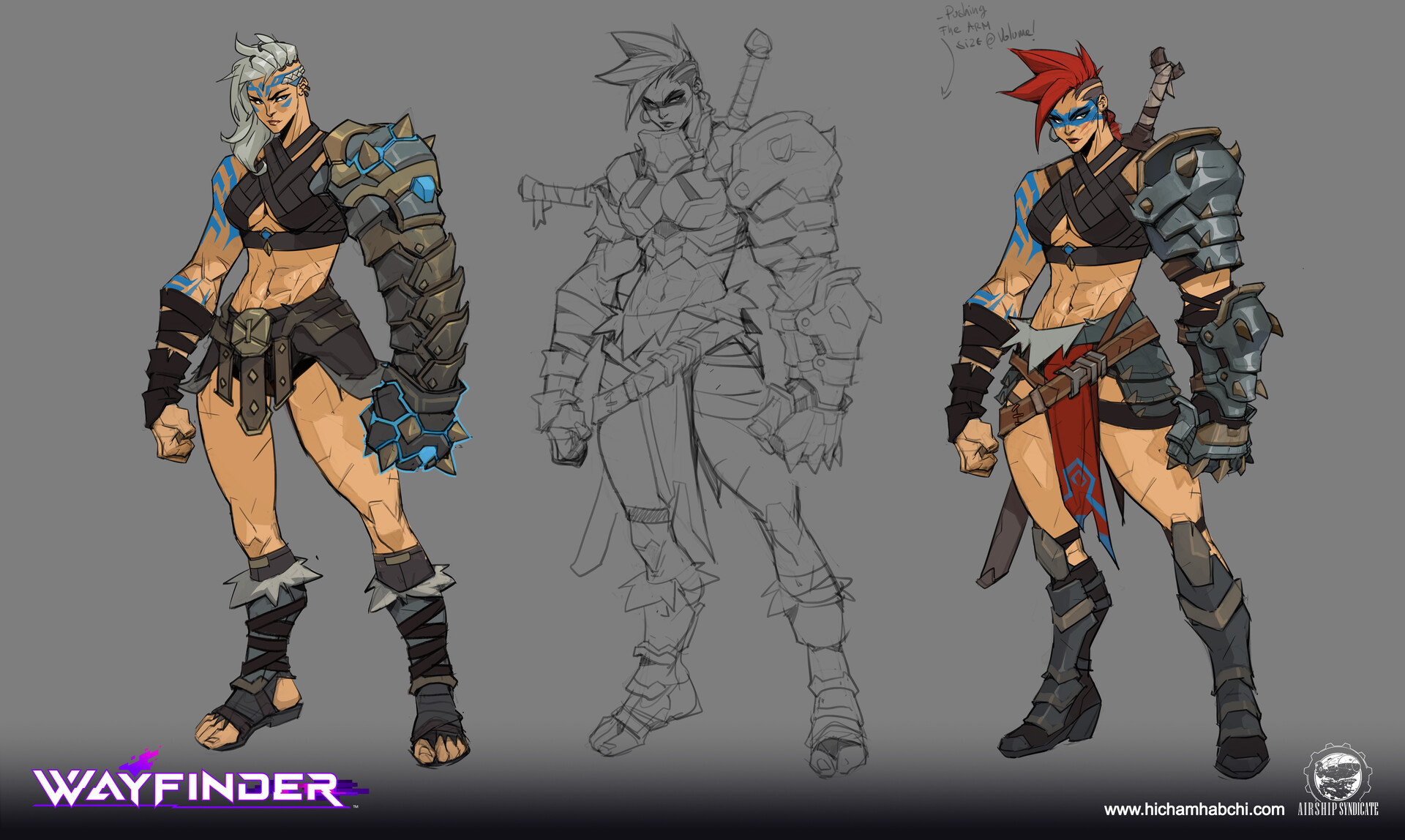 Hicham Habchi - Senja & Niss - Wayfinder Character concept.