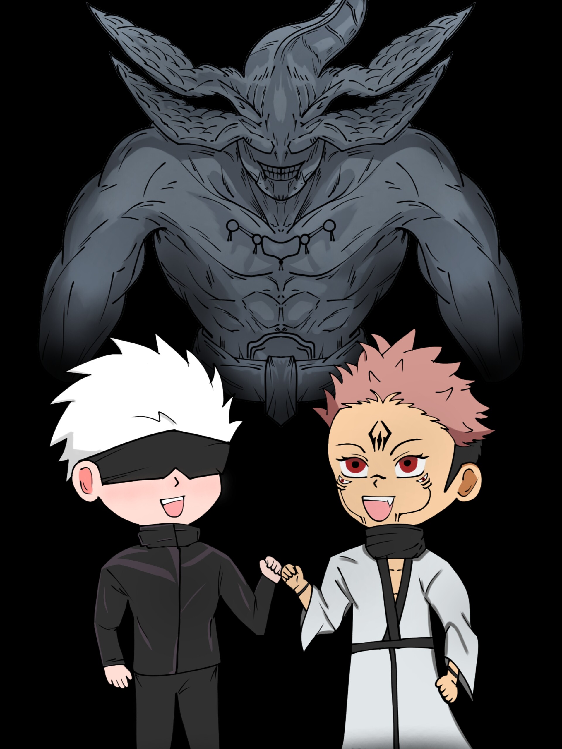 ArtStation - Jujutsu kaisen fanart chibi style