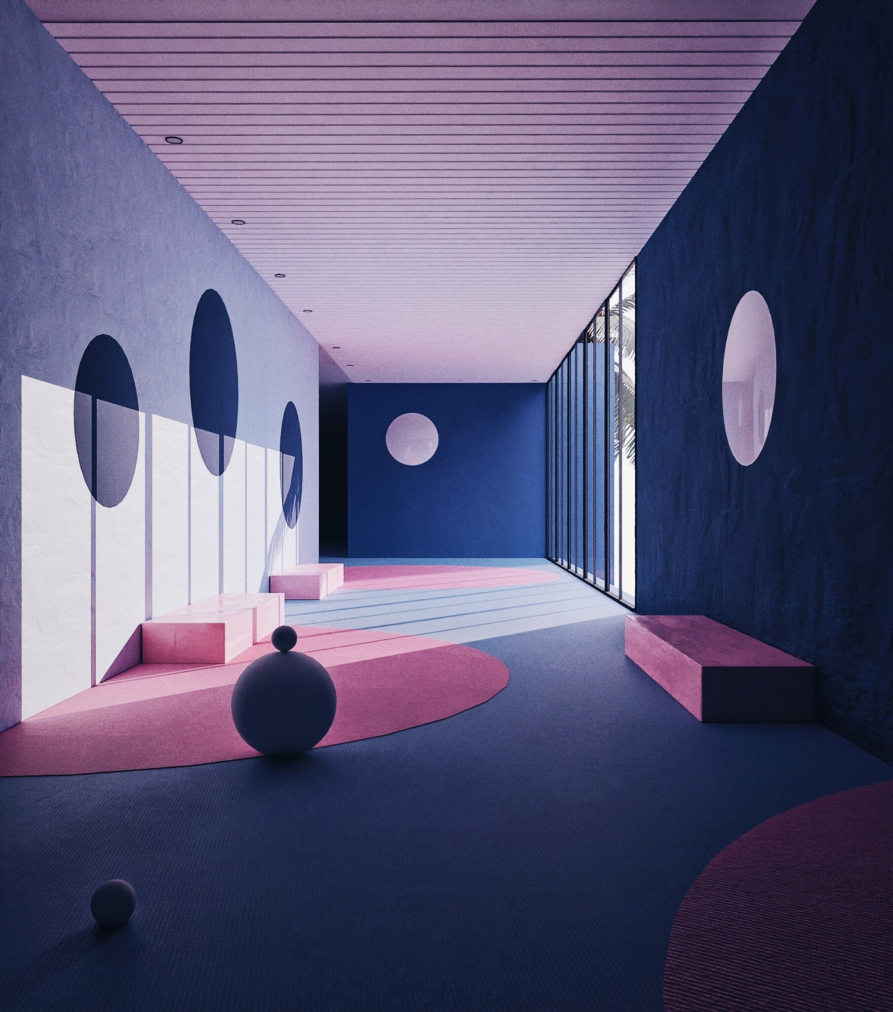 ArtStation - relaxation hallway