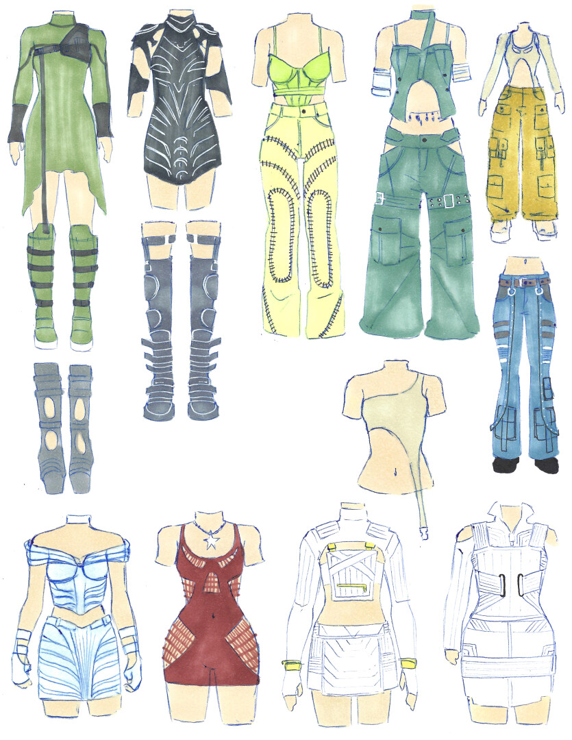 ArtStation - October Fashion Sheet 7