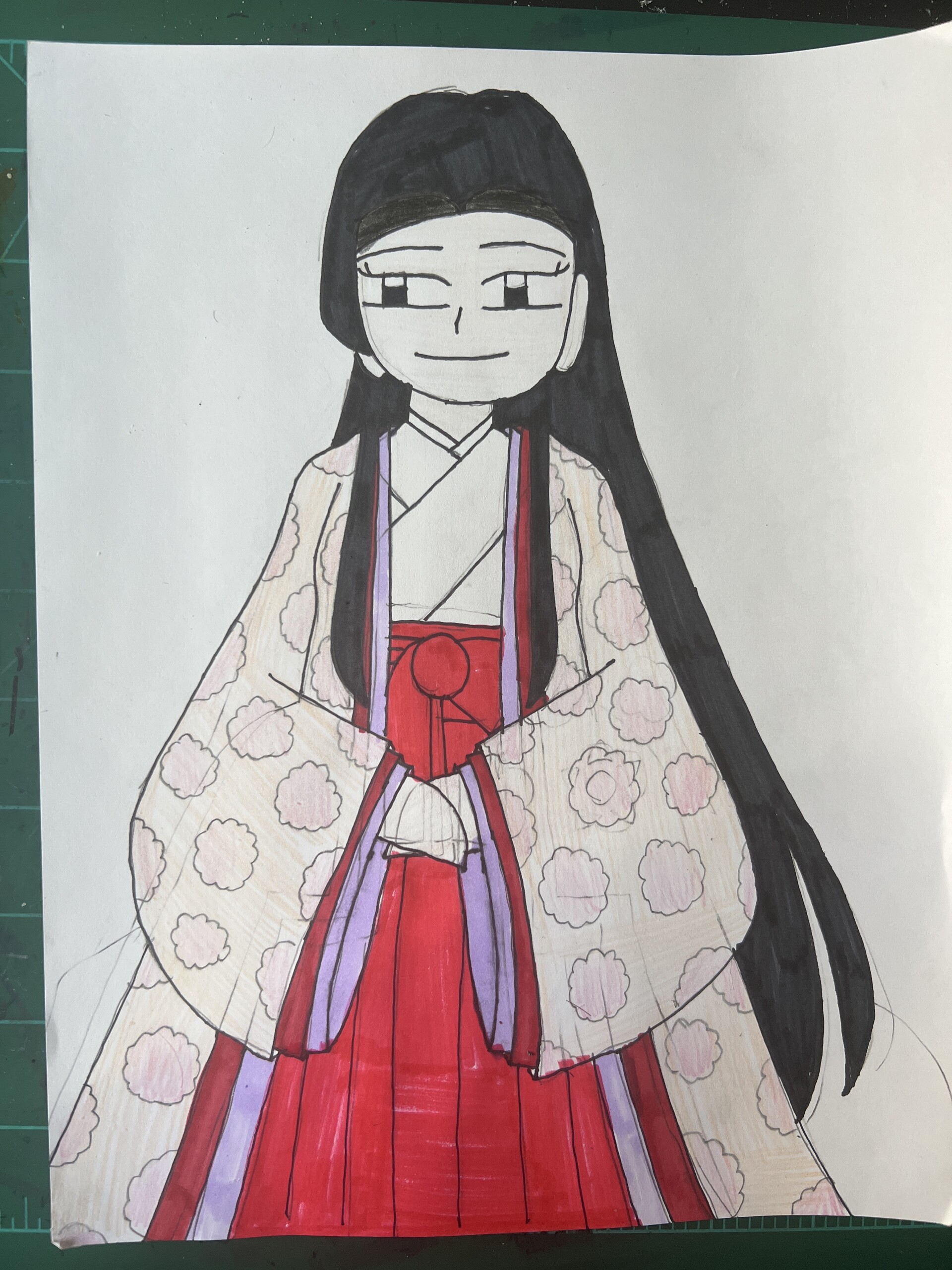 ArtStation - Japanese Lady in Waiting from the Heian Period