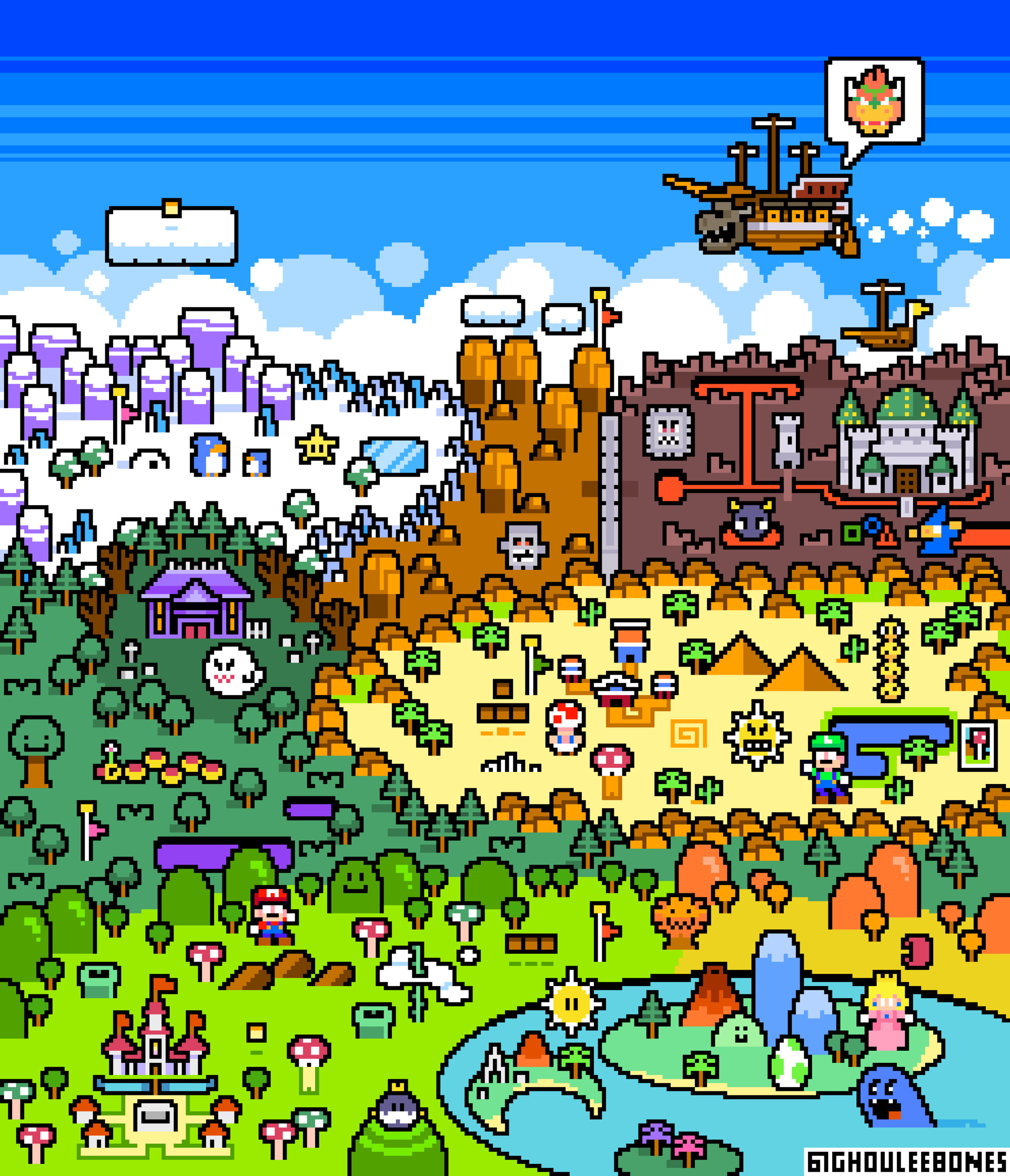 ArtStation - Super Mario World