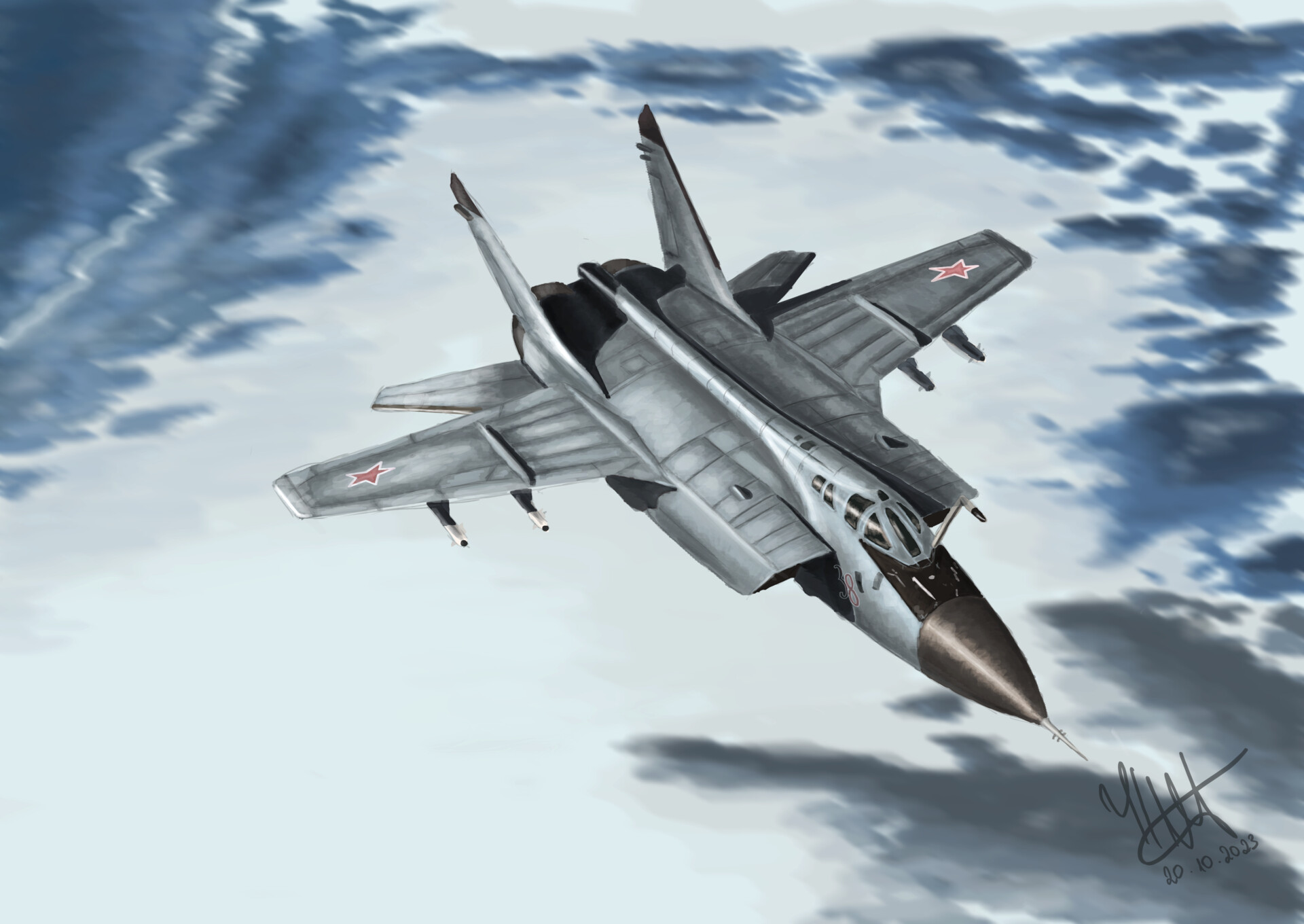 ArtStation - MIG-31 "FOXHOUND" Sketch