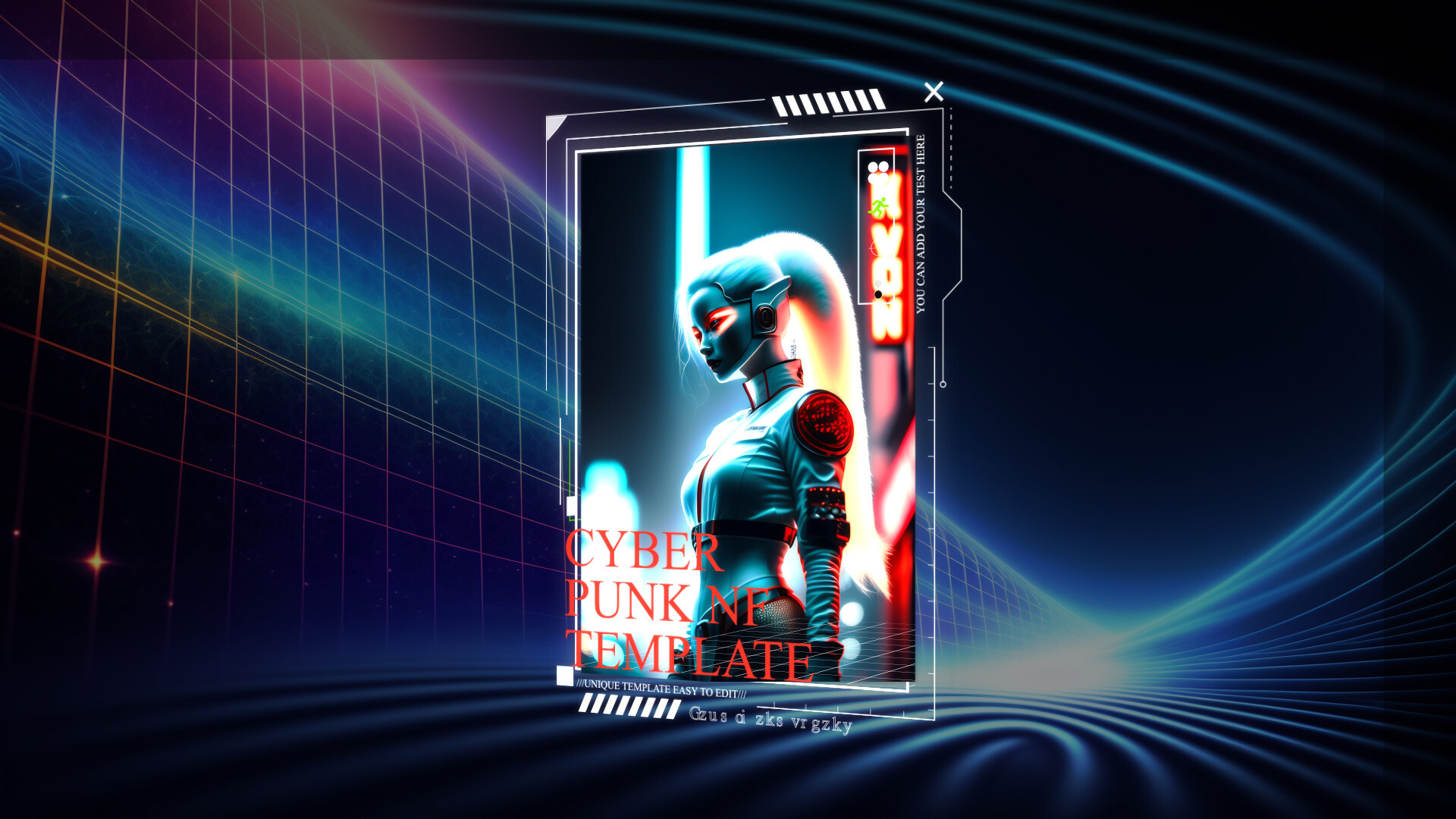 ArtStation - 3D Text Card NFT After effects Template