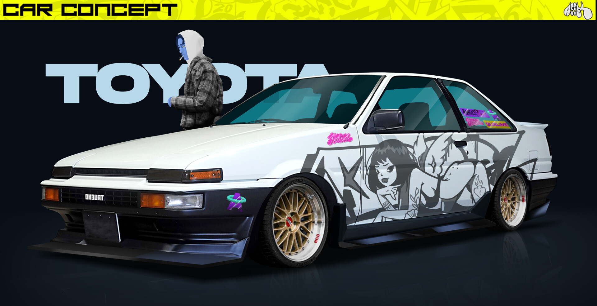 ArtStation - toyota ae86