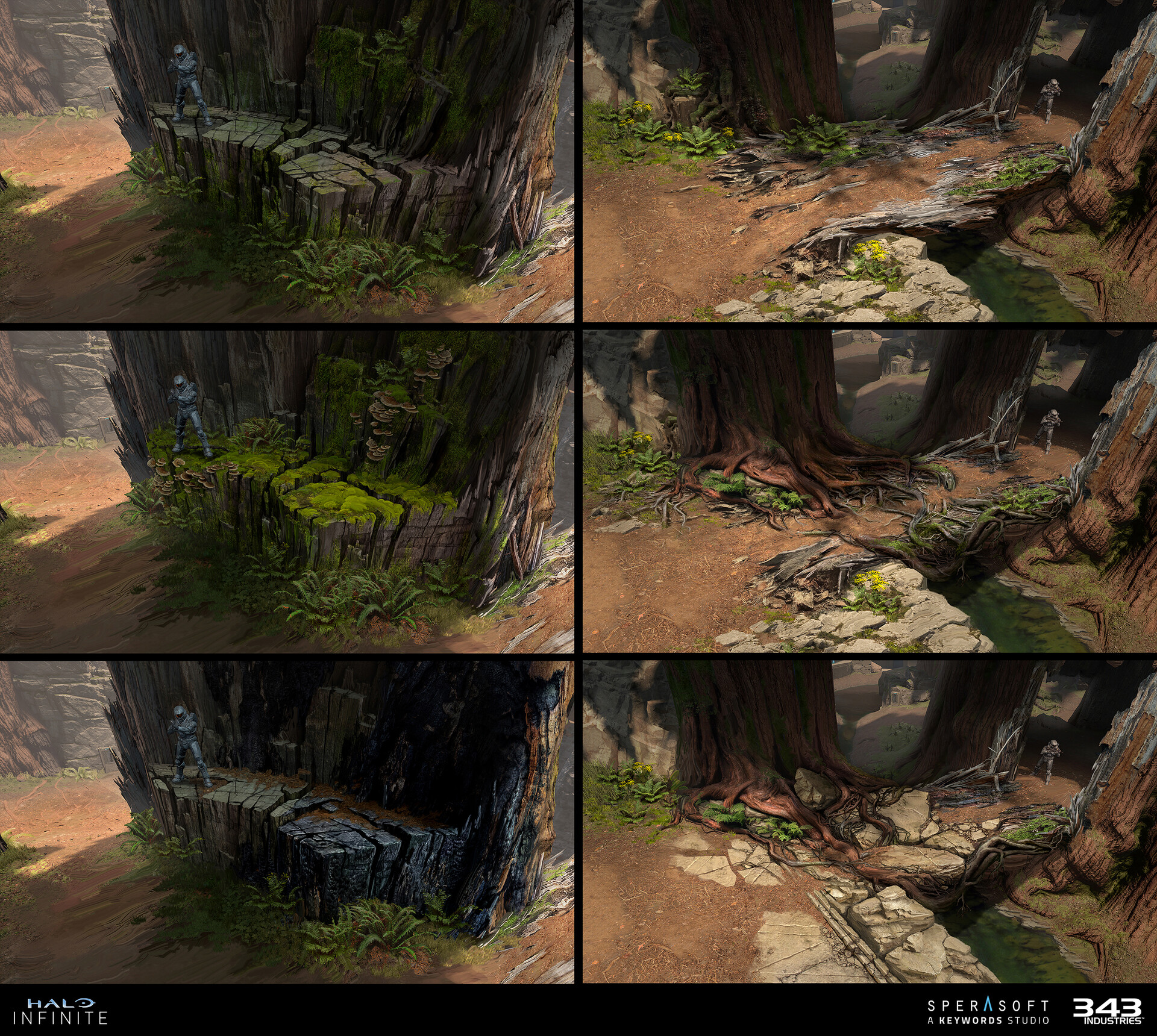Anna Shulgina - Halo Infinite: Forest map environment concept arts