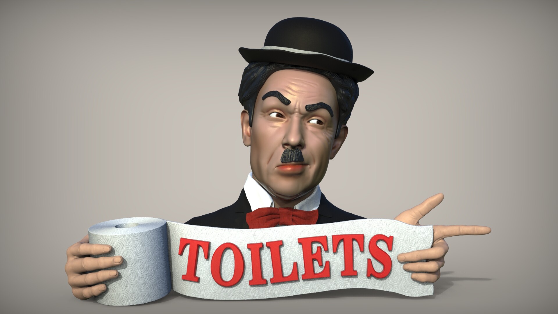 ArtStation - Charlie Chaplin Sign