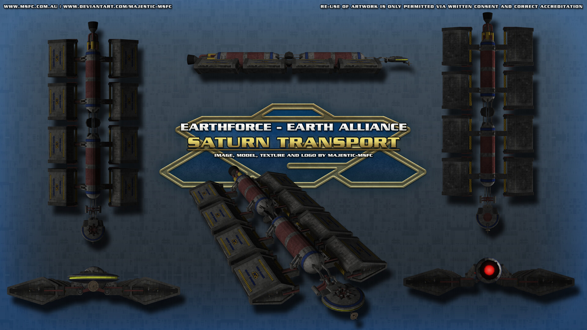 ArtStation - Babylon 5 Saturn Class Freighter