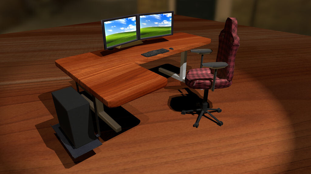 ArtStation - Computer Desk