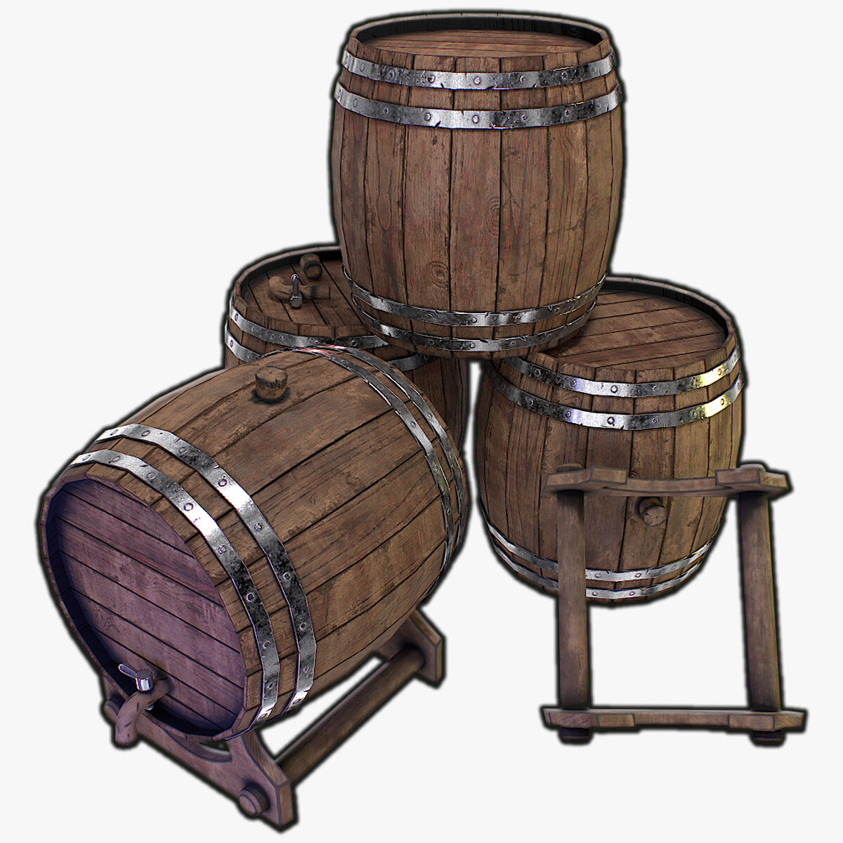 ArtStation - Beer barrels