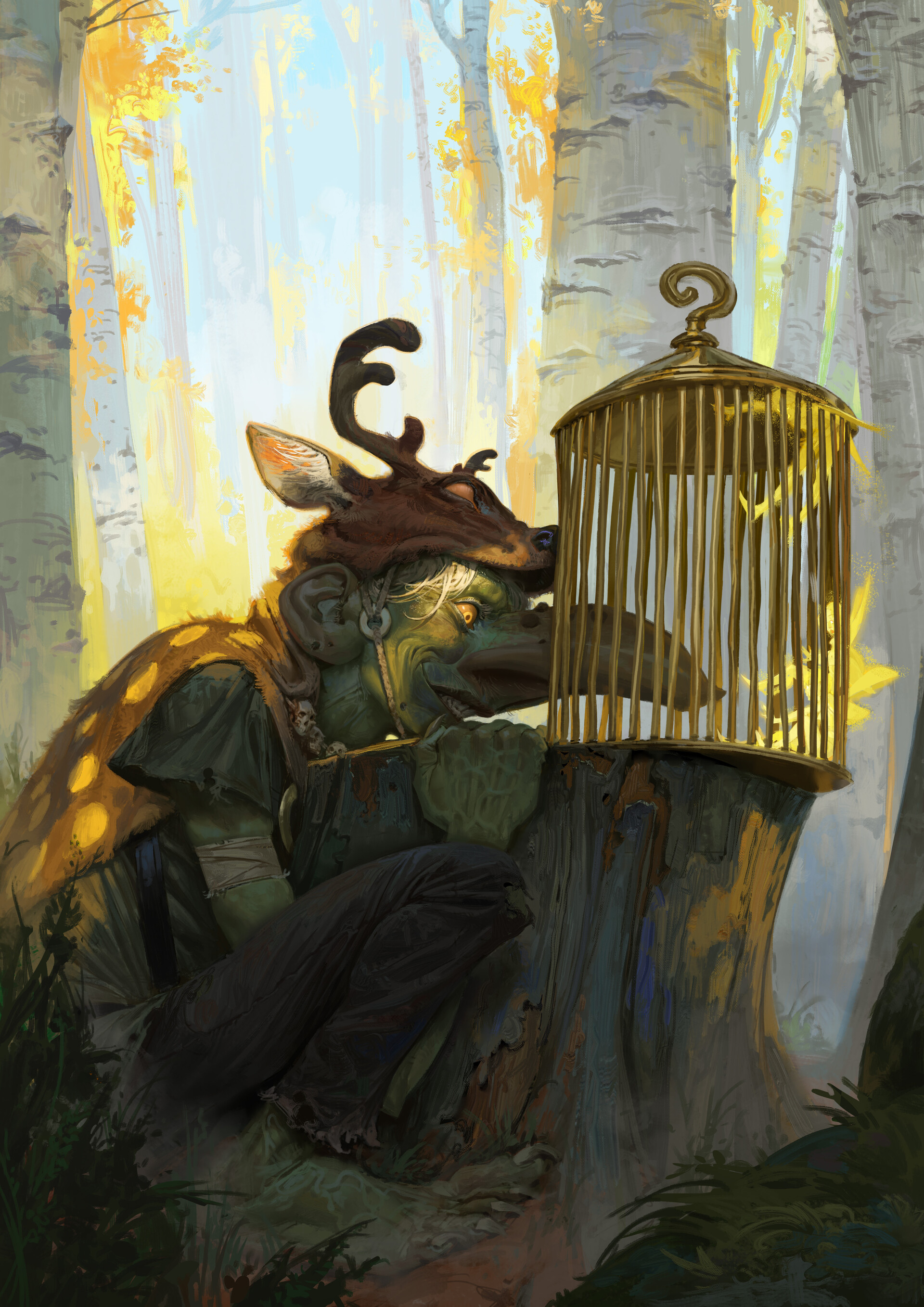 ArtStation - Fairy Chaser, Lumberjack and Sparrows