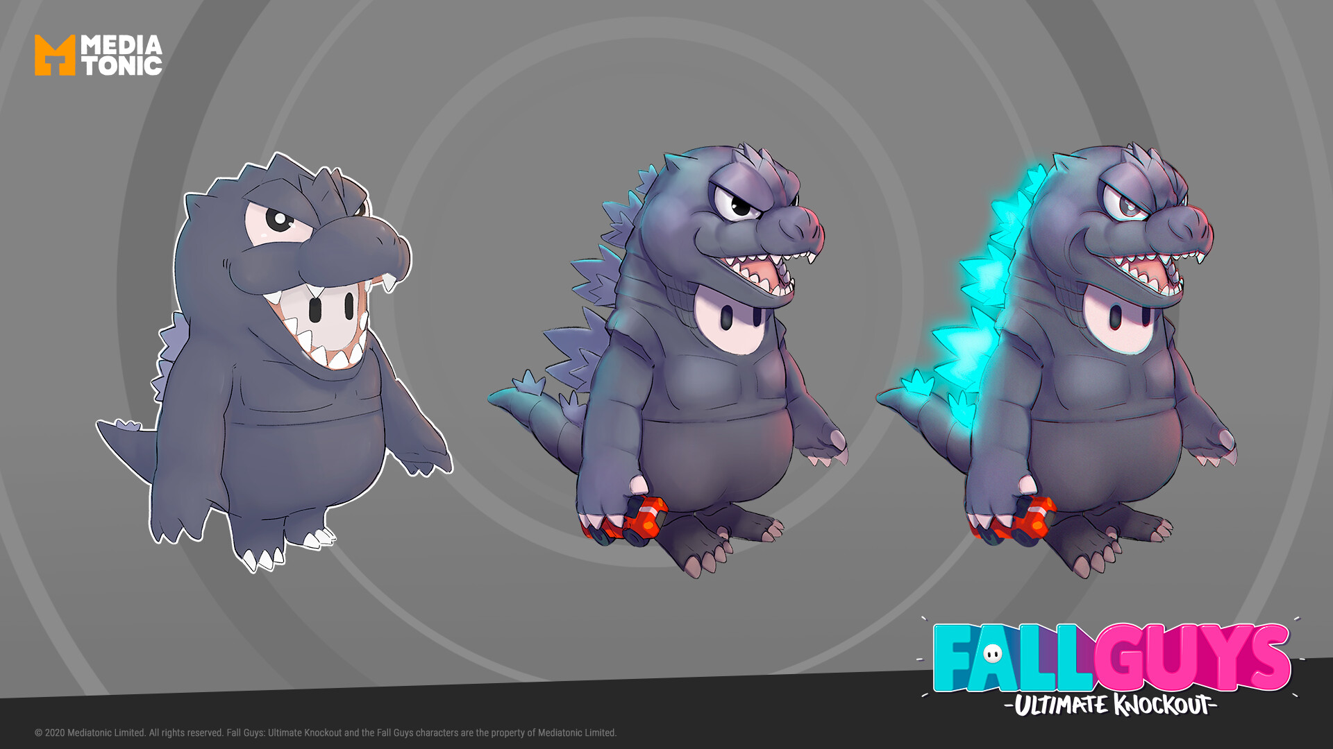 J.Daniel Gil - FallGuys - Godzilla IP collab